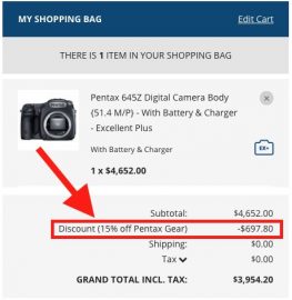 Pentax sale at KEH today only - 15% off - Pentax & Ricoh Rumors