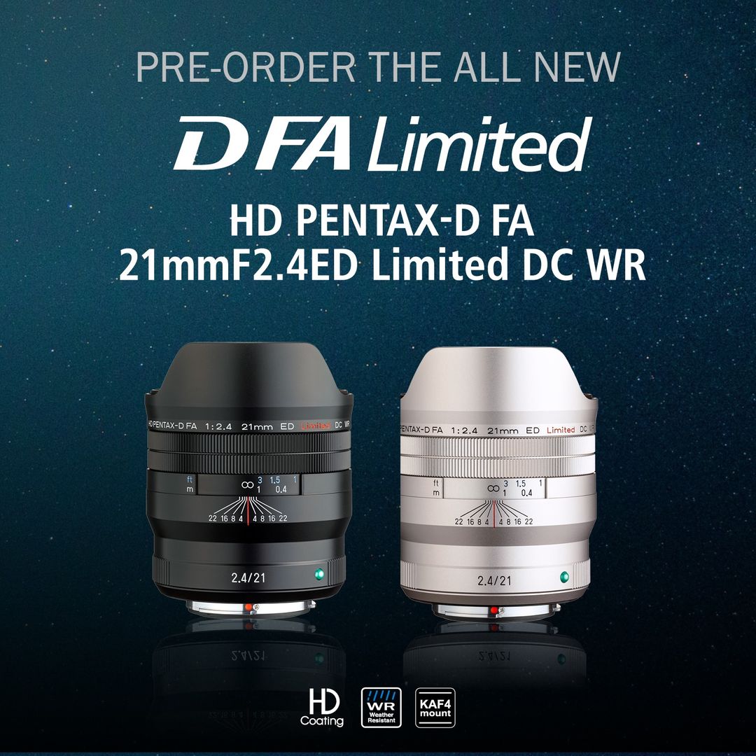 The new HD PENTAX-D FA 21mm f/2.4 ED Limited DC WR lens is now ...