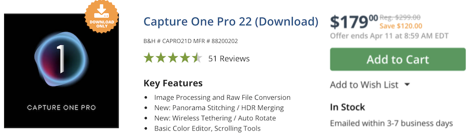 Capture One 22 version 15.2.0 released, currently $120 off - Pentax ...
