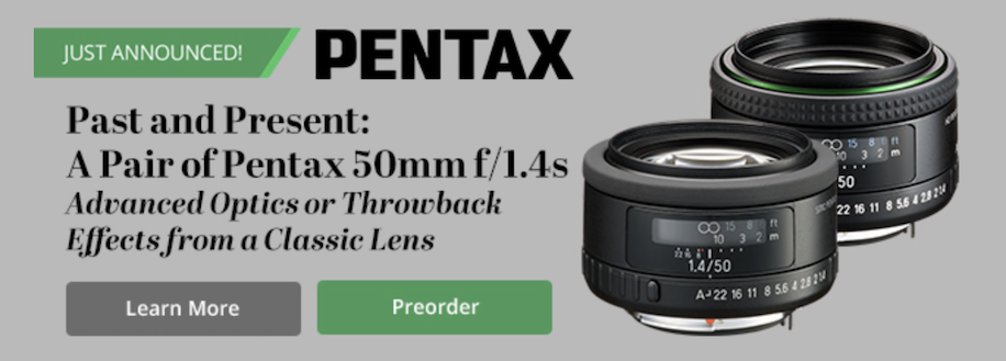 Now available for pre-order: HD PENTAX-FA 50mm f/1.4 and smc PENTAX-FA ...