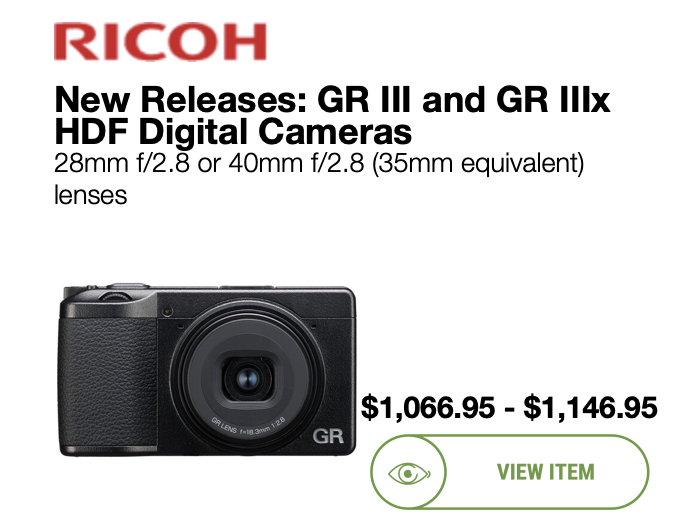 Ricoh GR III HDF & GR IIIx HDF cameras pre-order links - Pentax & Ricoh ...